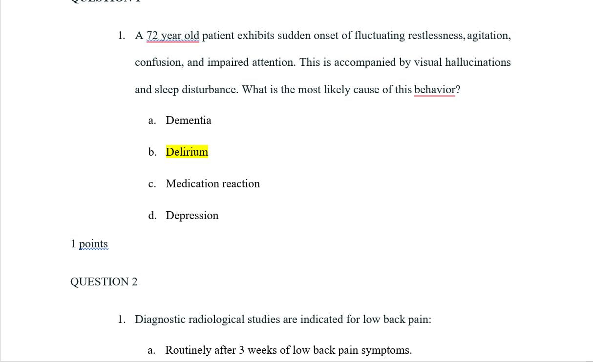 (Answered) NRNP 6531 Week 10 Knowledge Check - Scholarly Guider (Answered) NRNP 6531 Week 10 Knowledge Check - Scholarly Guider