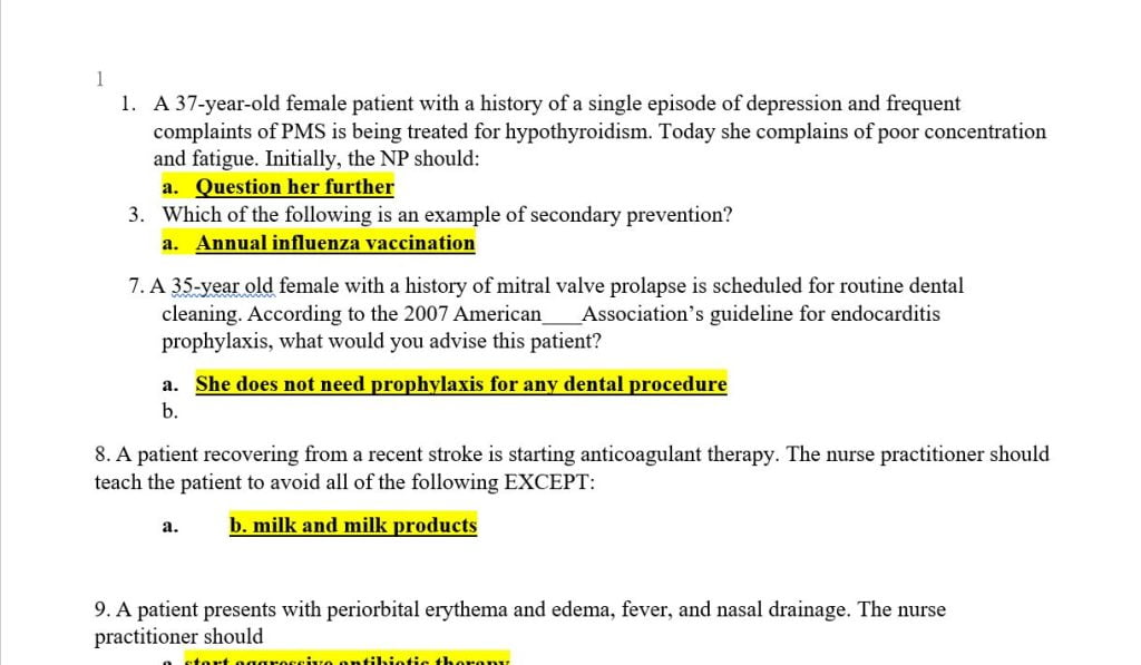 (Answered) NRNP 6531 Week 11 Final Exam: 100 Correct - Scholarly Guider