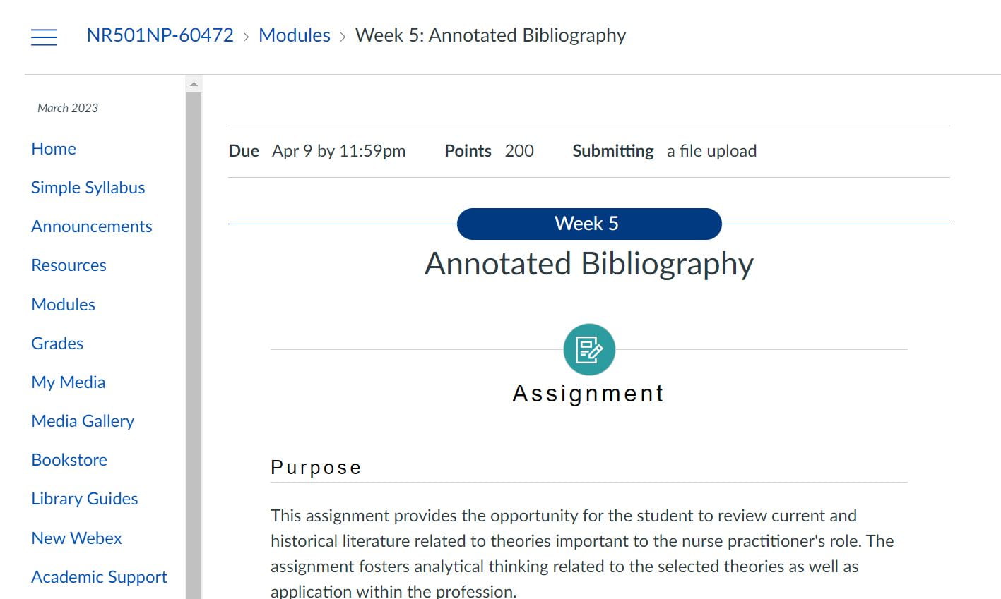 (Answered) NR501NP Week 5: Annotated Bibliography - Scholarly Guider (Answered) NR501NP Week 5: Annotated Bibliography - Scholarly Guider
