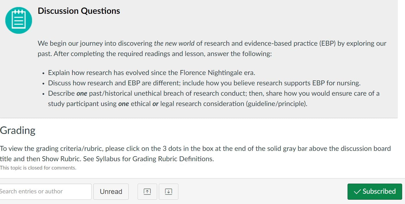 (Solution) NR439 Week 1 Discussion: Introduction to Evidence-based ... (Solution) NR439 Week 1 Discussion: Introduction to Evidence-based ...