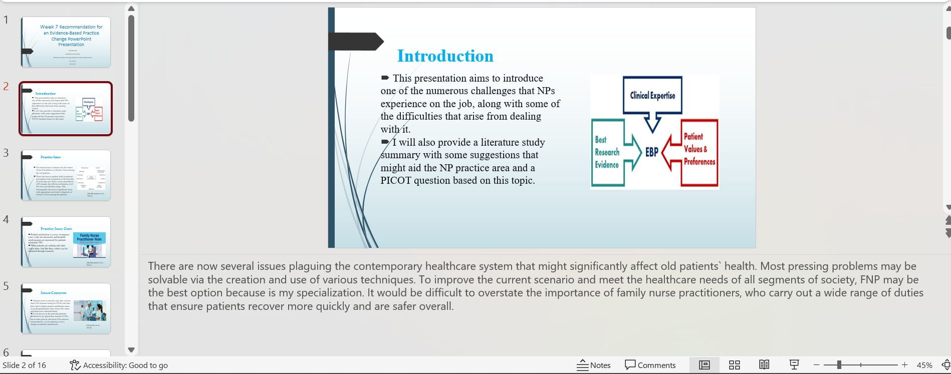 (Answered) NR505NP Week 7: Recommendation for an Evidence-Based ...