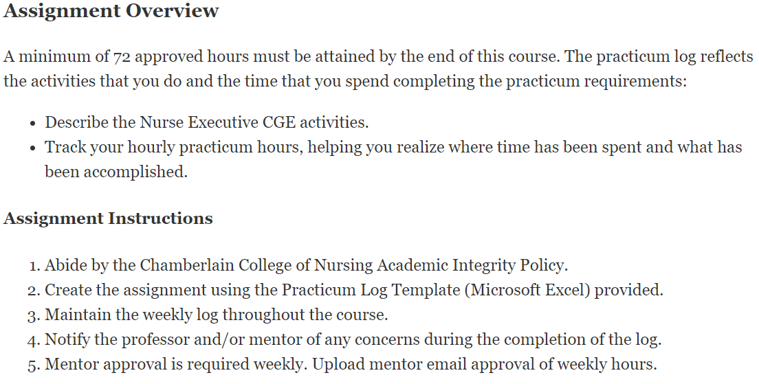 ANSWER: NR631 Week 1: Practicum Log - Scholarly Guider ANSWER: NR631 Week 1: Practicum Log - Scholarly Guider