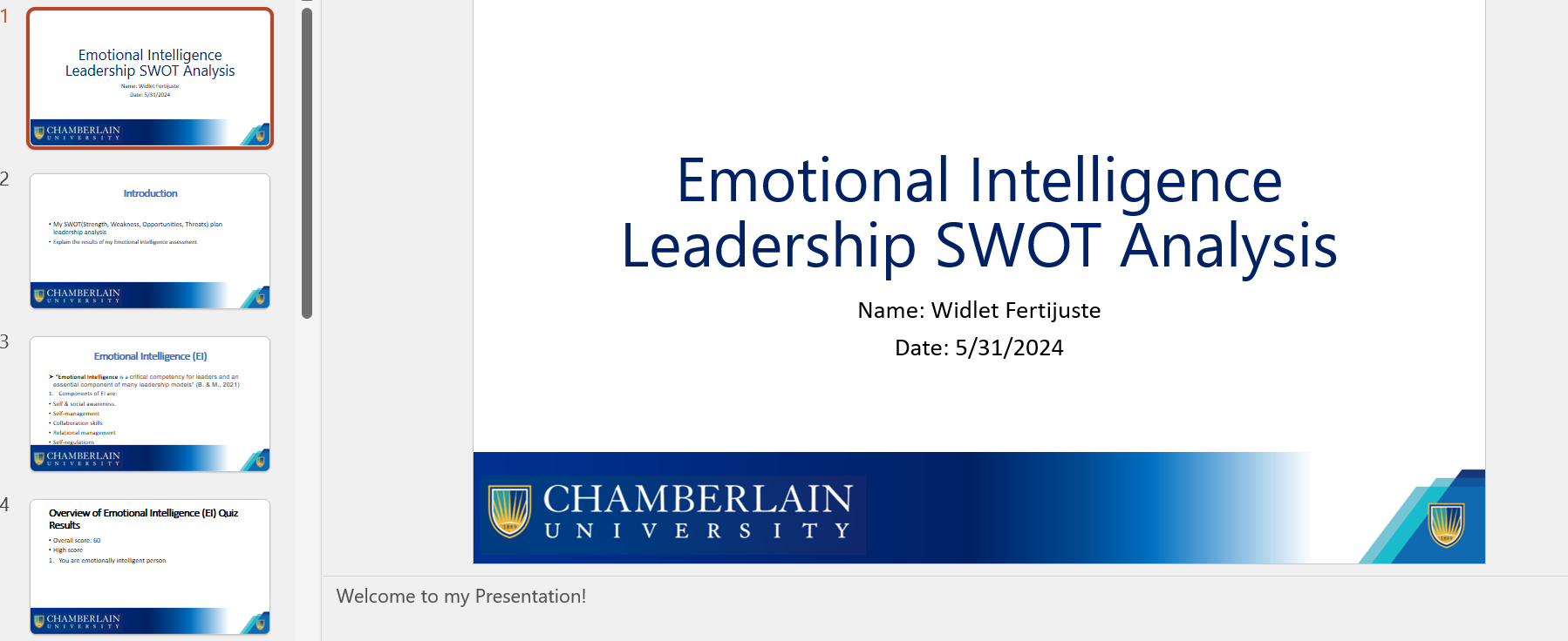 (Solution) NR447 Week 4 Assignment: Emotional Intelligence - Scholarly Guider