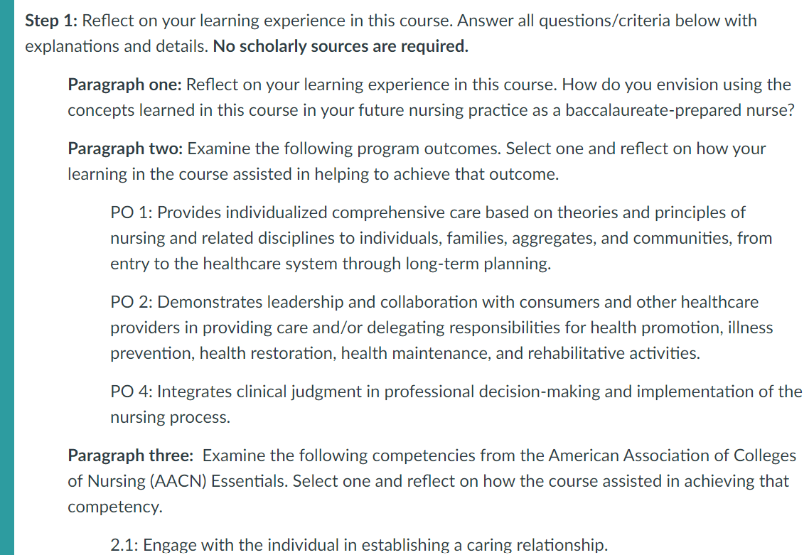 (Solved) NR305 Week 8 Collaboration Café: Reflection - Scholarly Guider