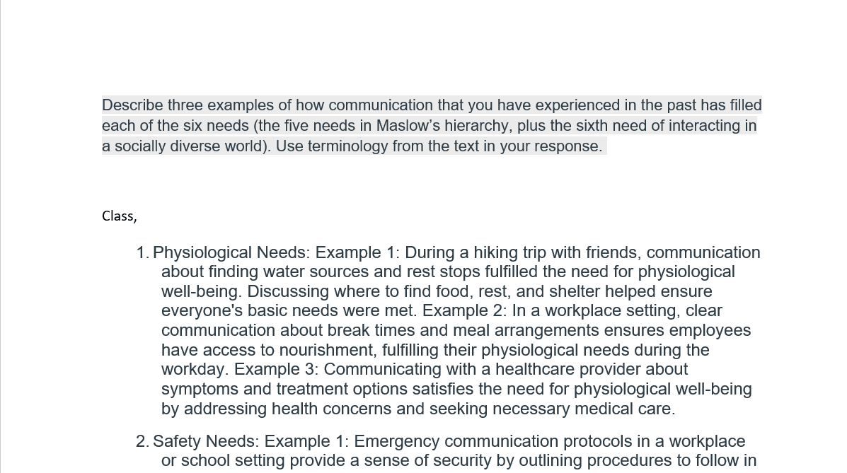 Solution Sph205 Module 1 Maslow Scholarly Guider
