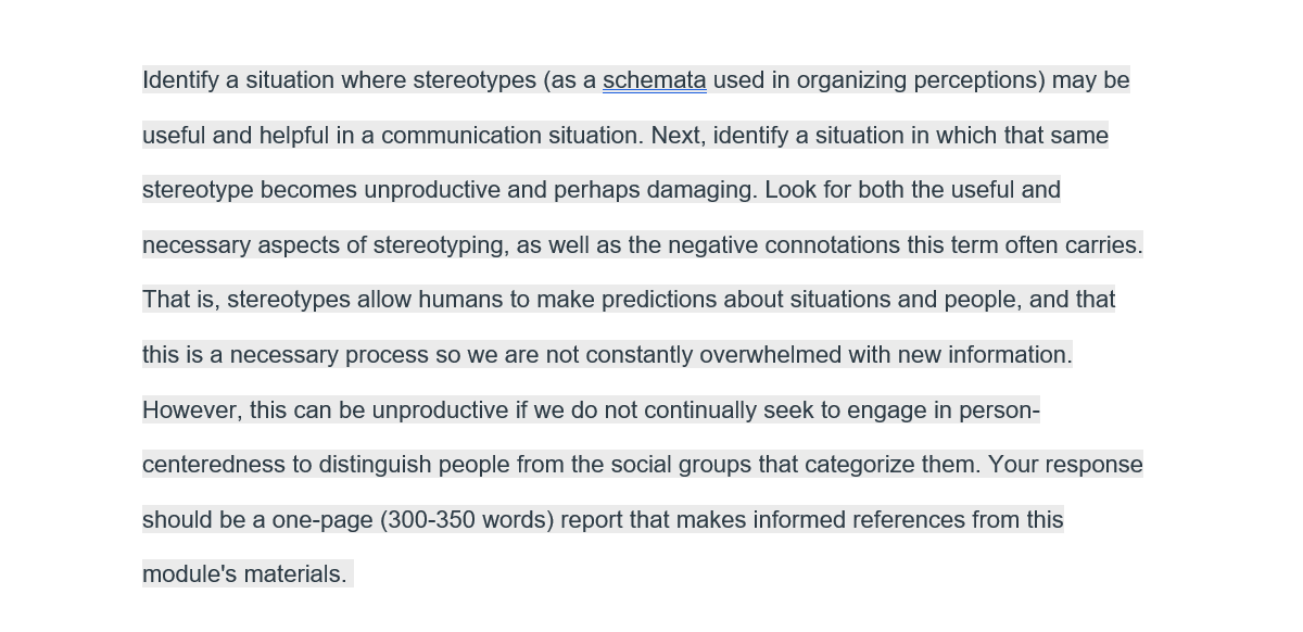 SOLUTION: SPH205 Module 3- Written Assignment - Scholarly Guider
